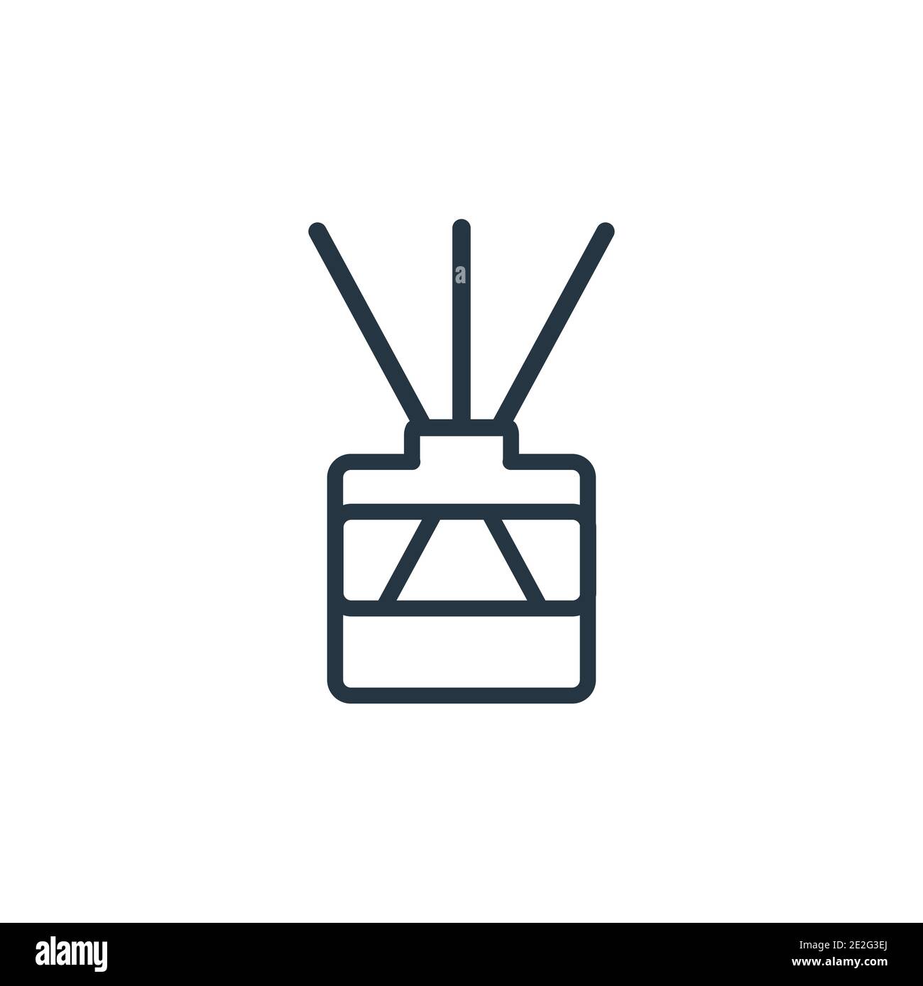 Aroma outline vector icon. Thin line black aroma icon, flat vector simple element illustration ...