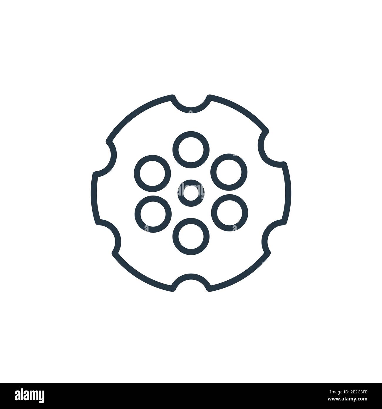 Chamber outline vector icon. Thin line black chamber icon, flat vector ...