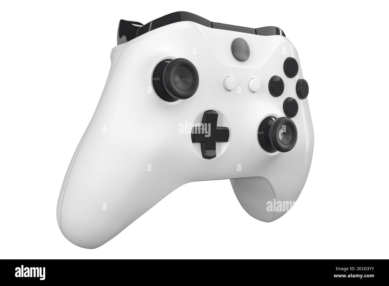 Realistic video game controller isolated on white with clipping path ...