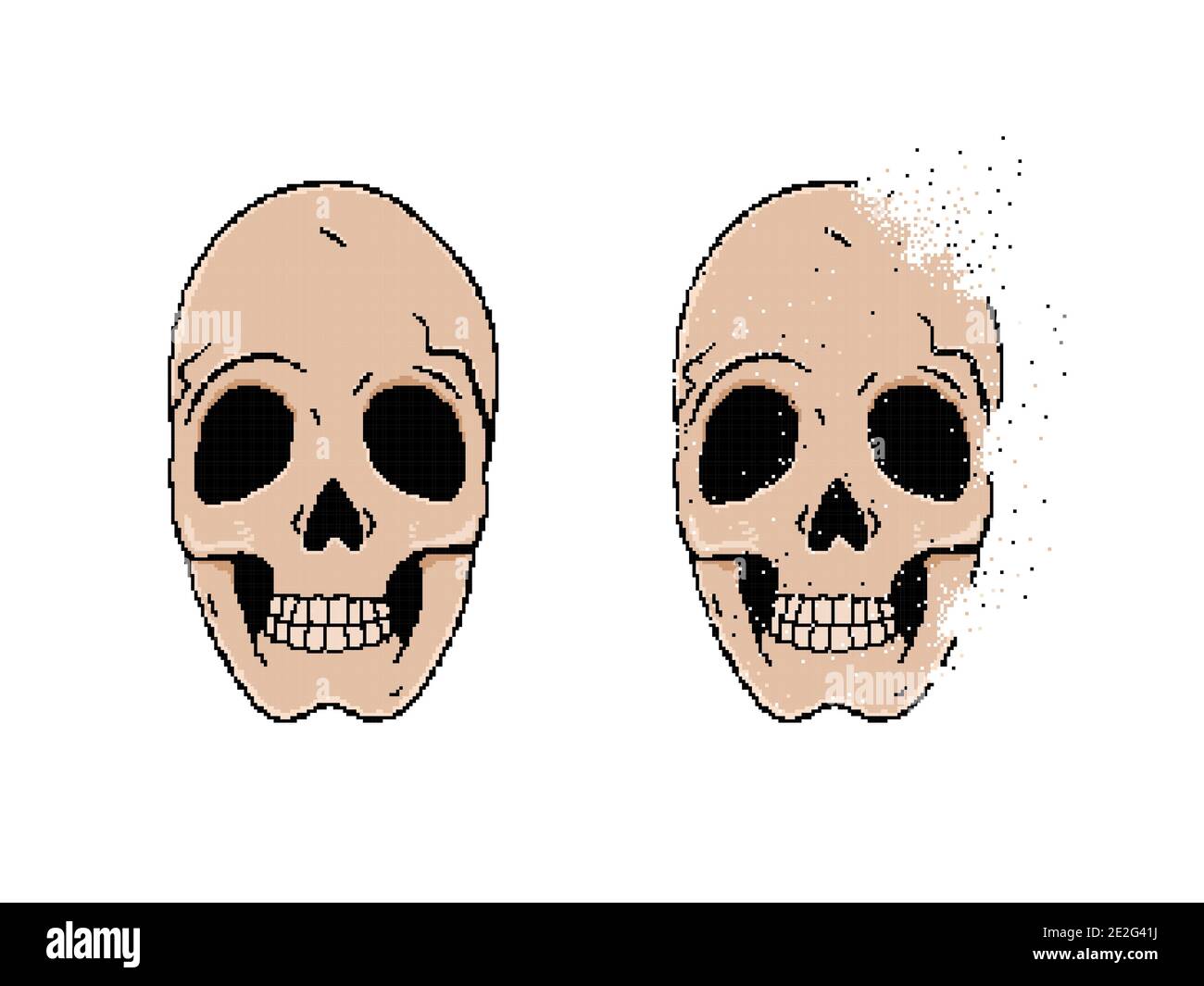 Pixel halloween Stock Vector Images - Alamy
