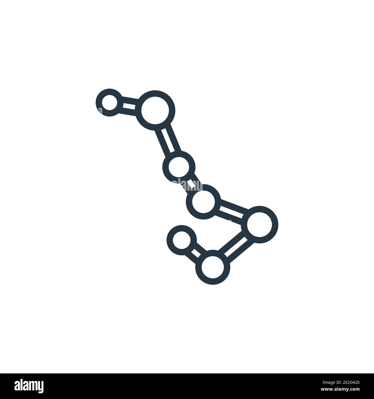 Big dipper outline vector icon. Thin line black big dipper icon, flat ...