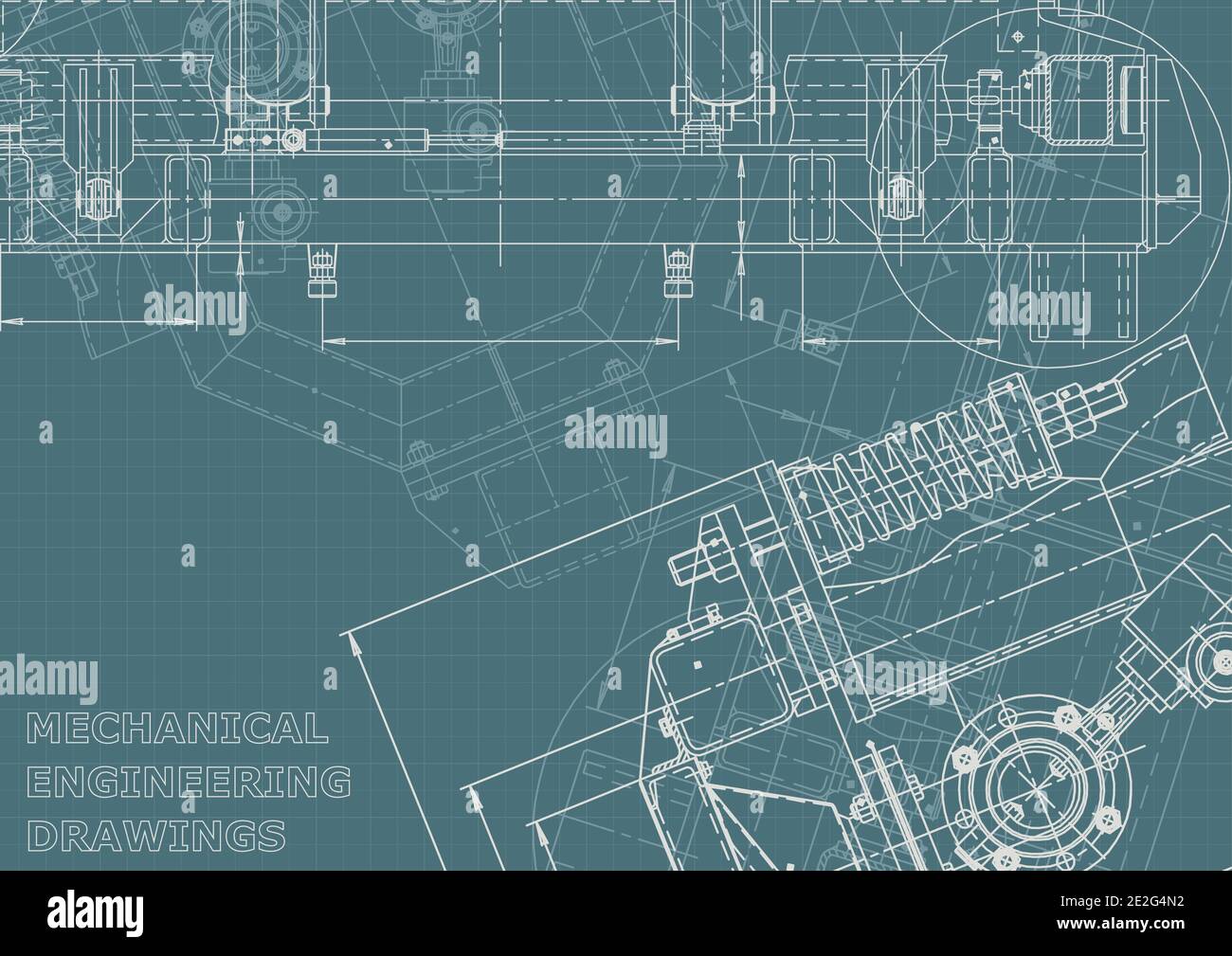 Computer aided design systems. Technical illustration, background ...