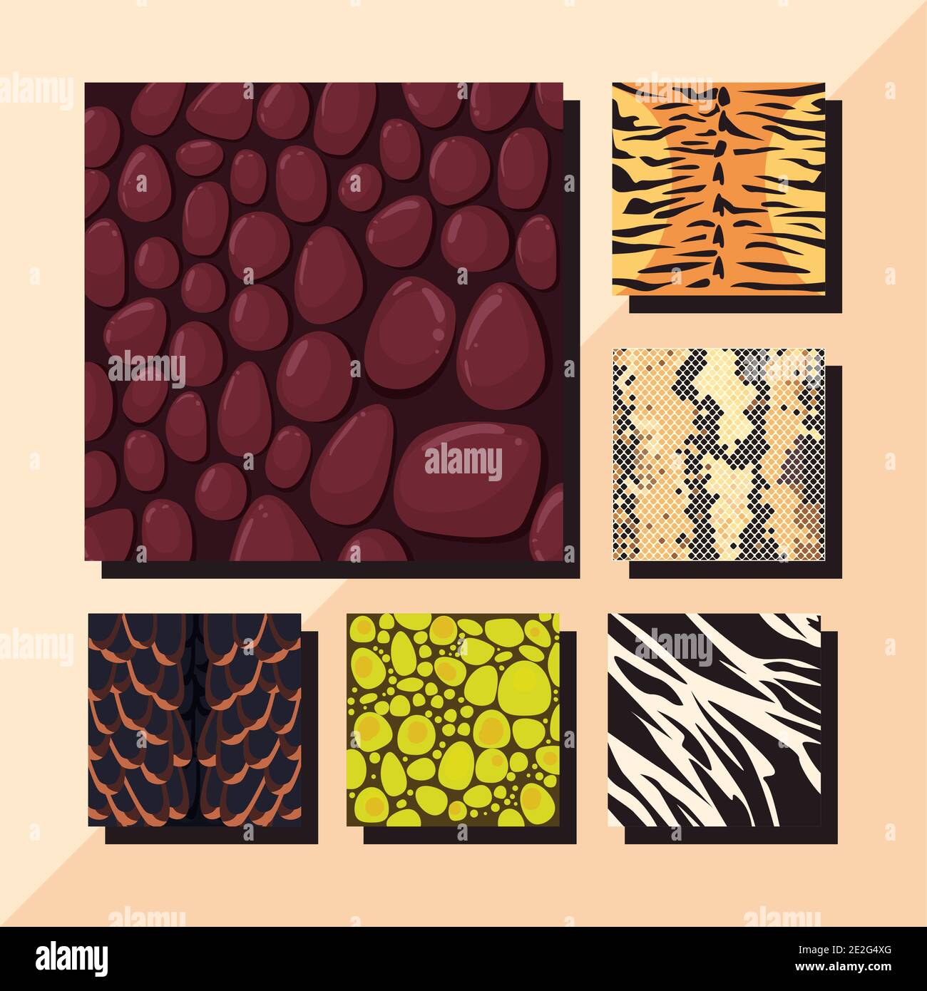 animal print background icon set frames design, Pattern wallpaper ...