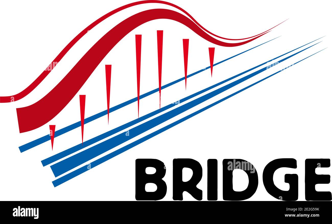 Vector Abstract Bridge Connection Concept Stock Vector Image And Art Alamy