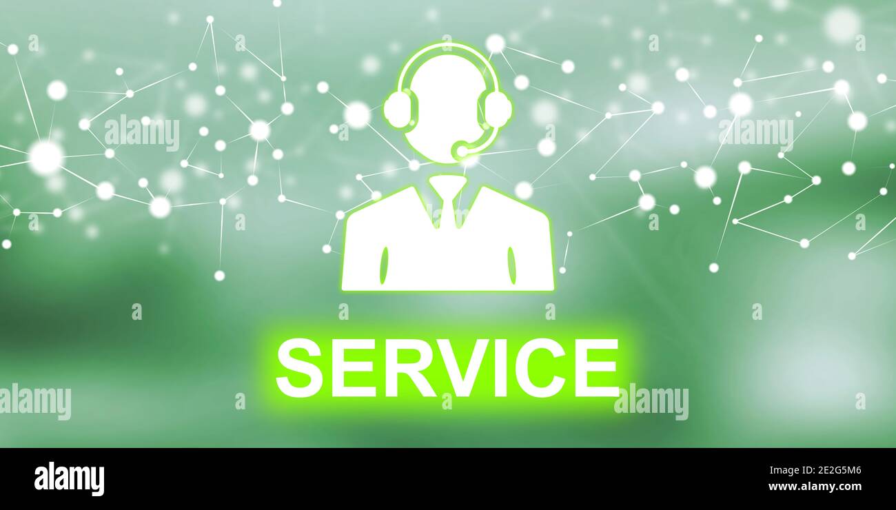 Illustration of a service concept Stock Photo - Alamy