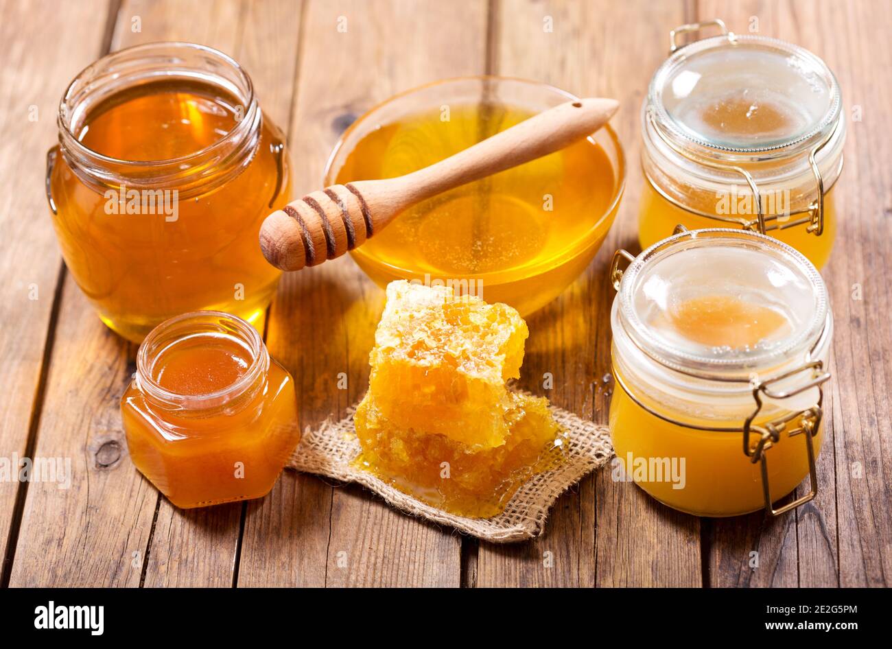 Various types honey in hi-res stock photography and images - Alamy