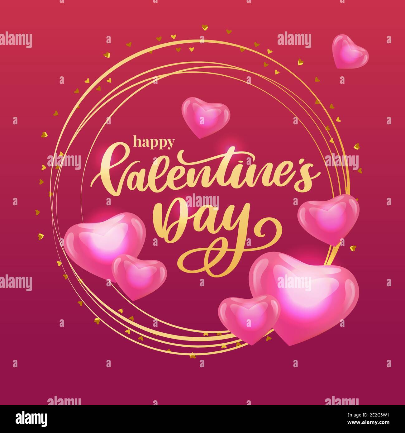 Vector elements for Valentine's day design elements. Typography poster ...