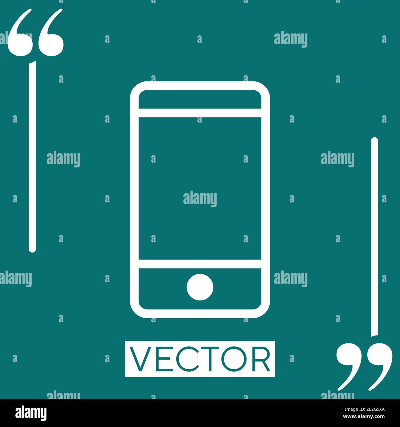 touch screen mobile Linear icon. Editable stroke line Stock Vector ...