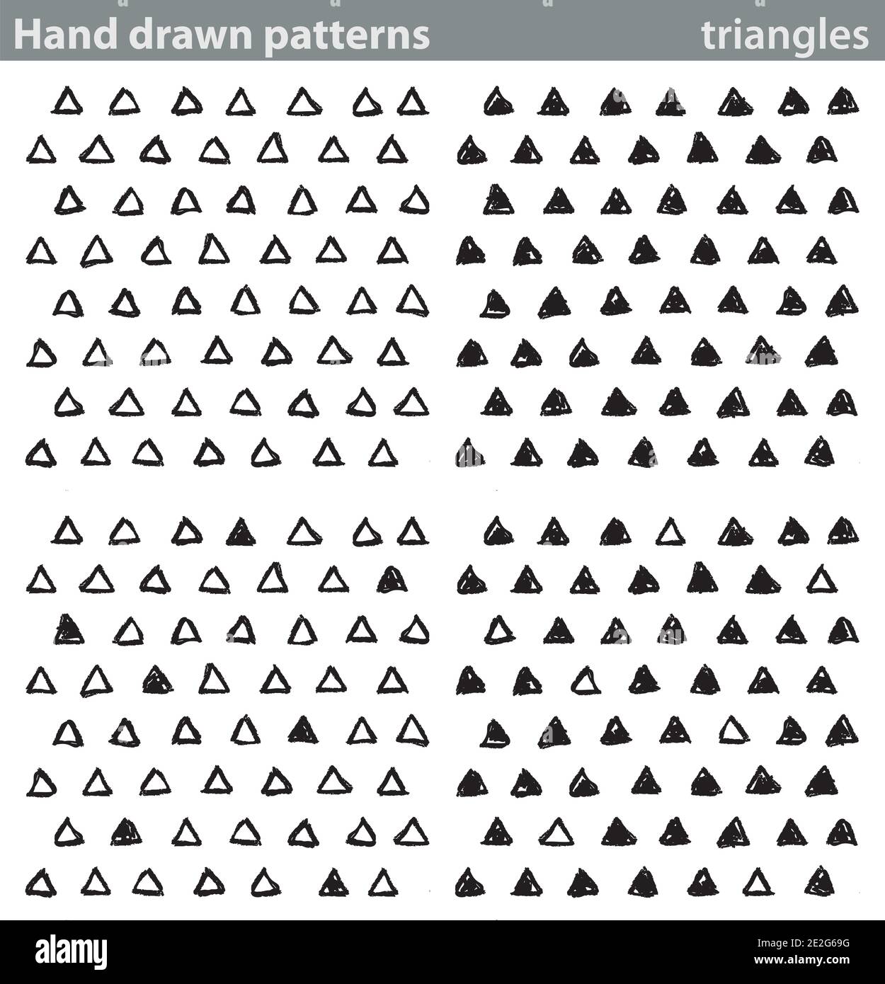 Seamless triangles patterns hi-res stock photography and images - Alamy