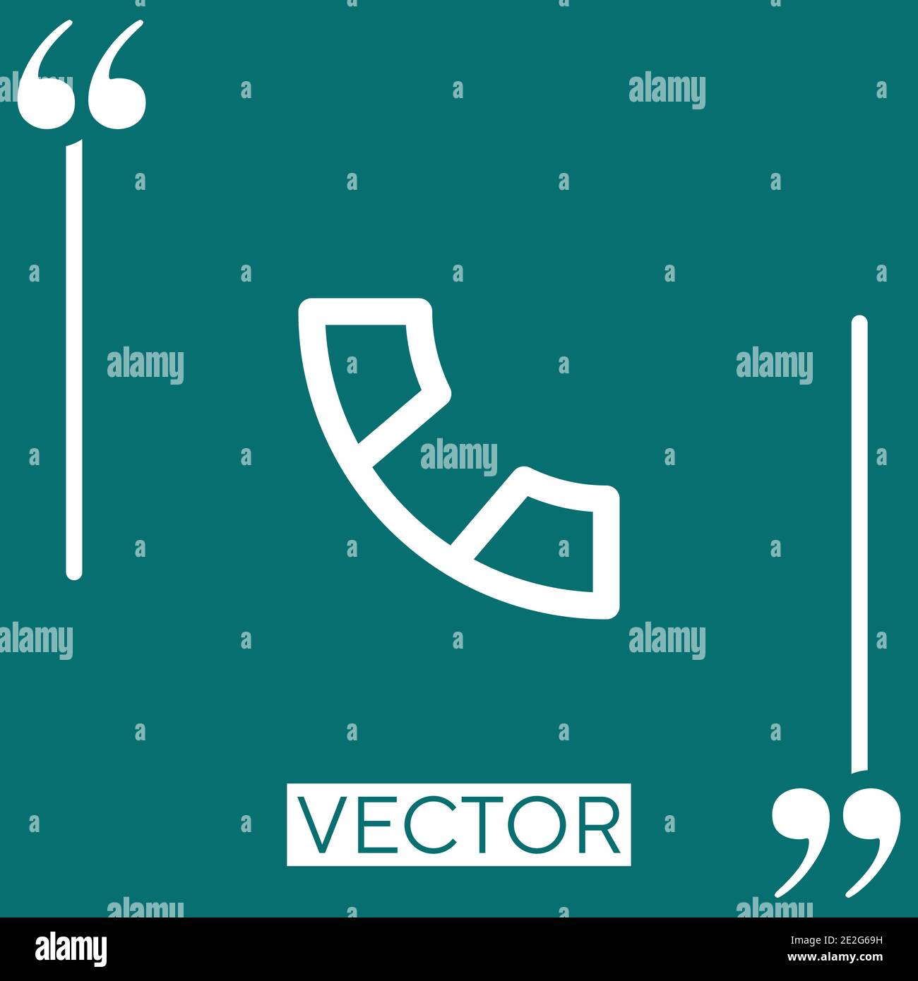 phone call Linear icon. Editable stroke line Stock Vector Image & Art ...