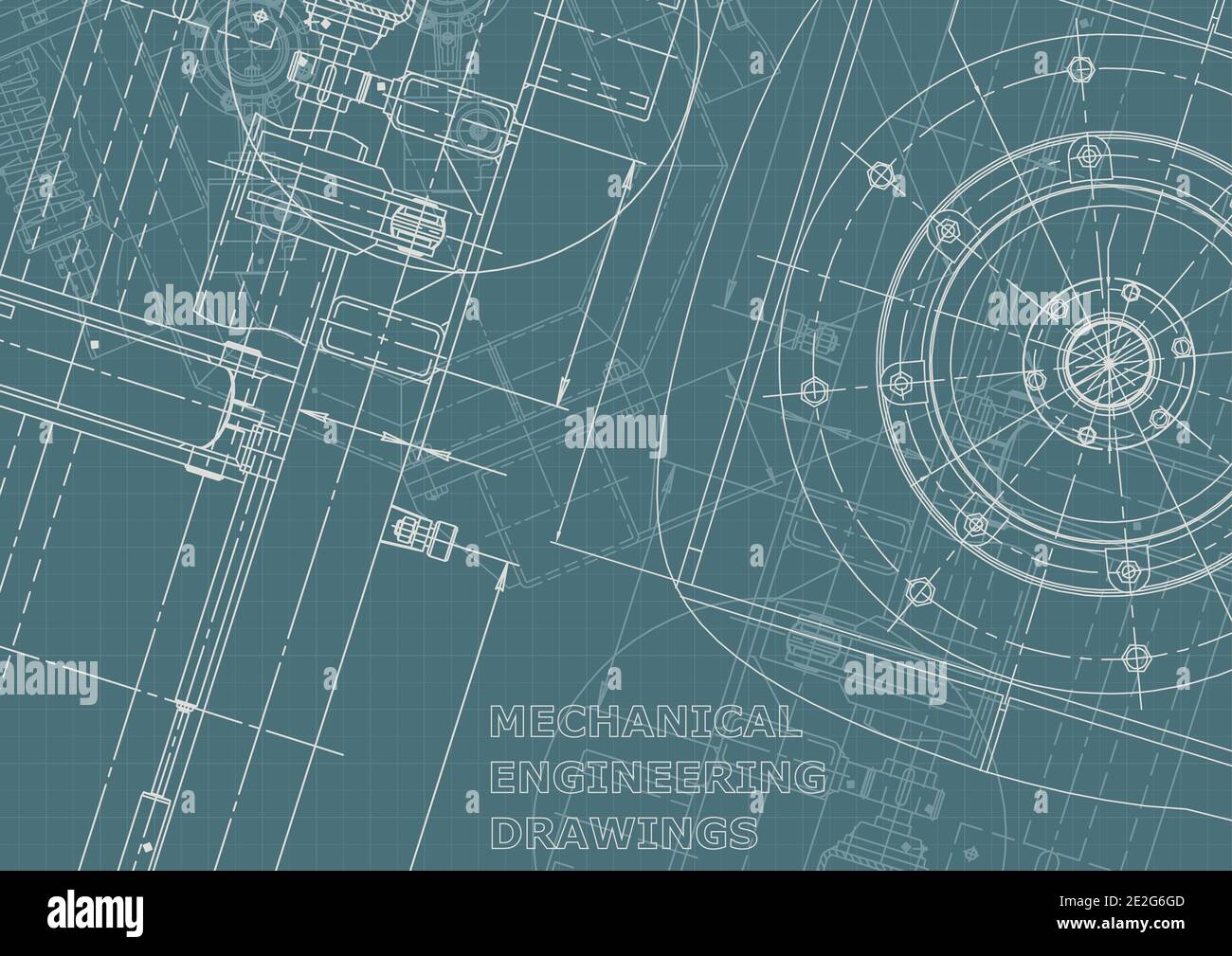 Corporate Identity. Blueprint, Sketch. Vector engineering illustration ...