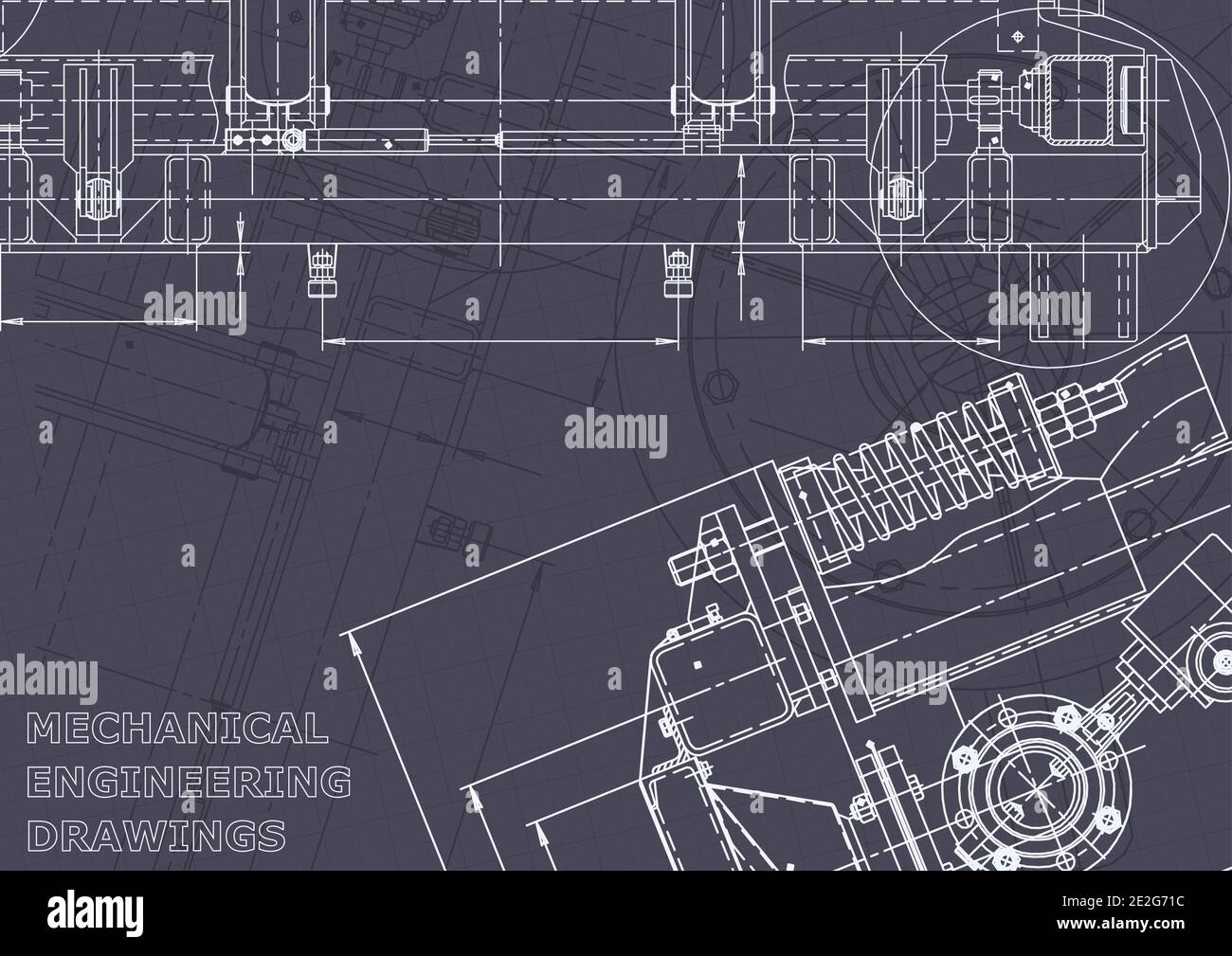 Computer aided design systems. Technical illustration, background Stock ...