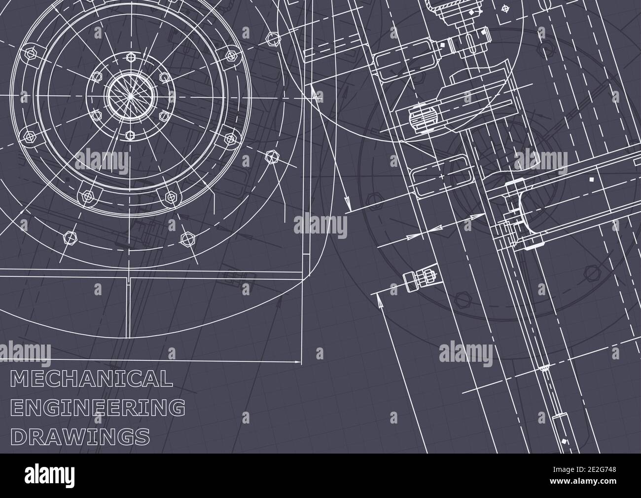 Blueprint. Vector engineering illustration. Cover, flyer Stock Vector ...