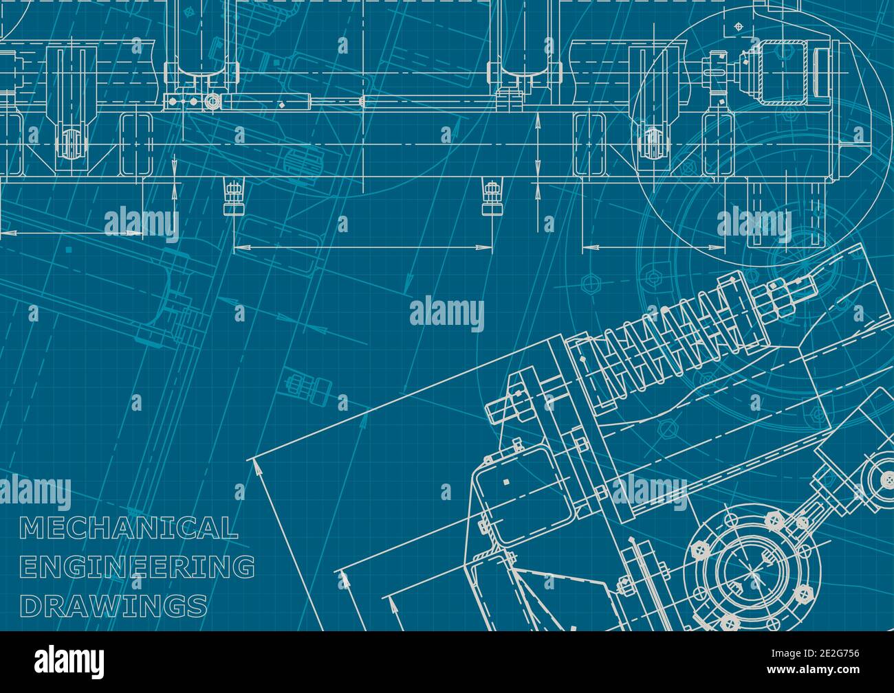 Computer aided design systems. Technical illustration, background ...