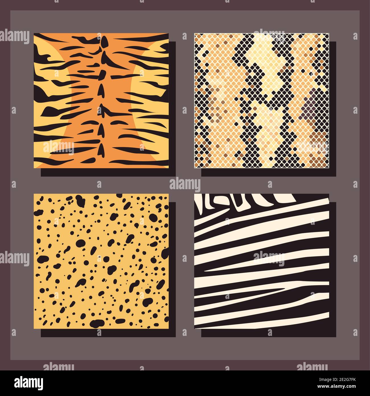 animal print background set of icons frames design, Pattern wallpaper ...