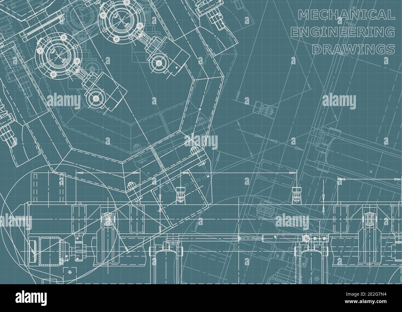 Mechanical instrument making. Technical illustration. Vector ...