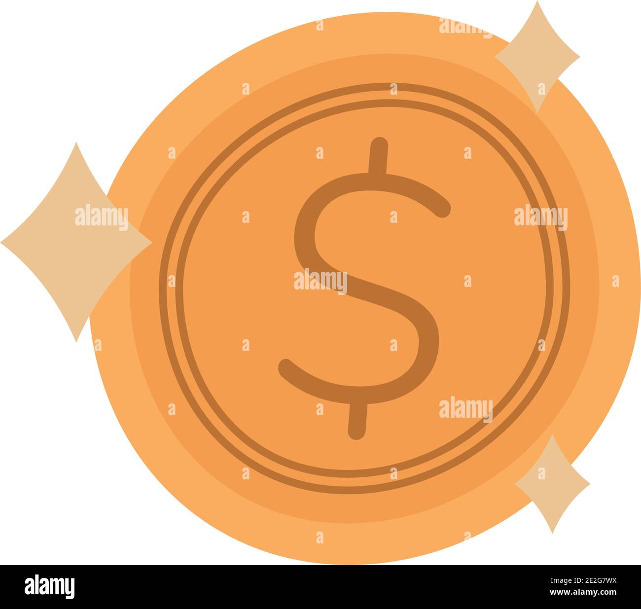 Coin shining of money financial business banking commerce and market ...