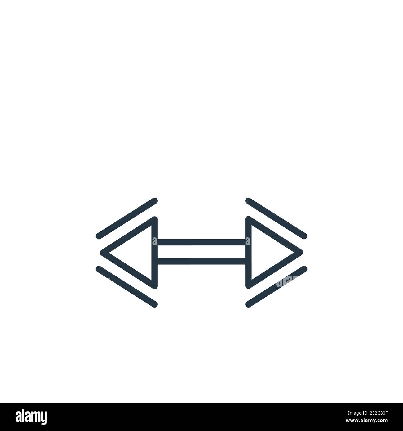 Horizontal resize outline vector icon. Thin line black horizontal ... Horizontal resize outline vector icon. Thin line black horizontal ...