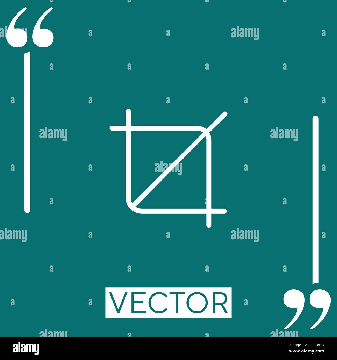 intersecting lines vector icon Linear icon. Editable stroke line Stock ...
