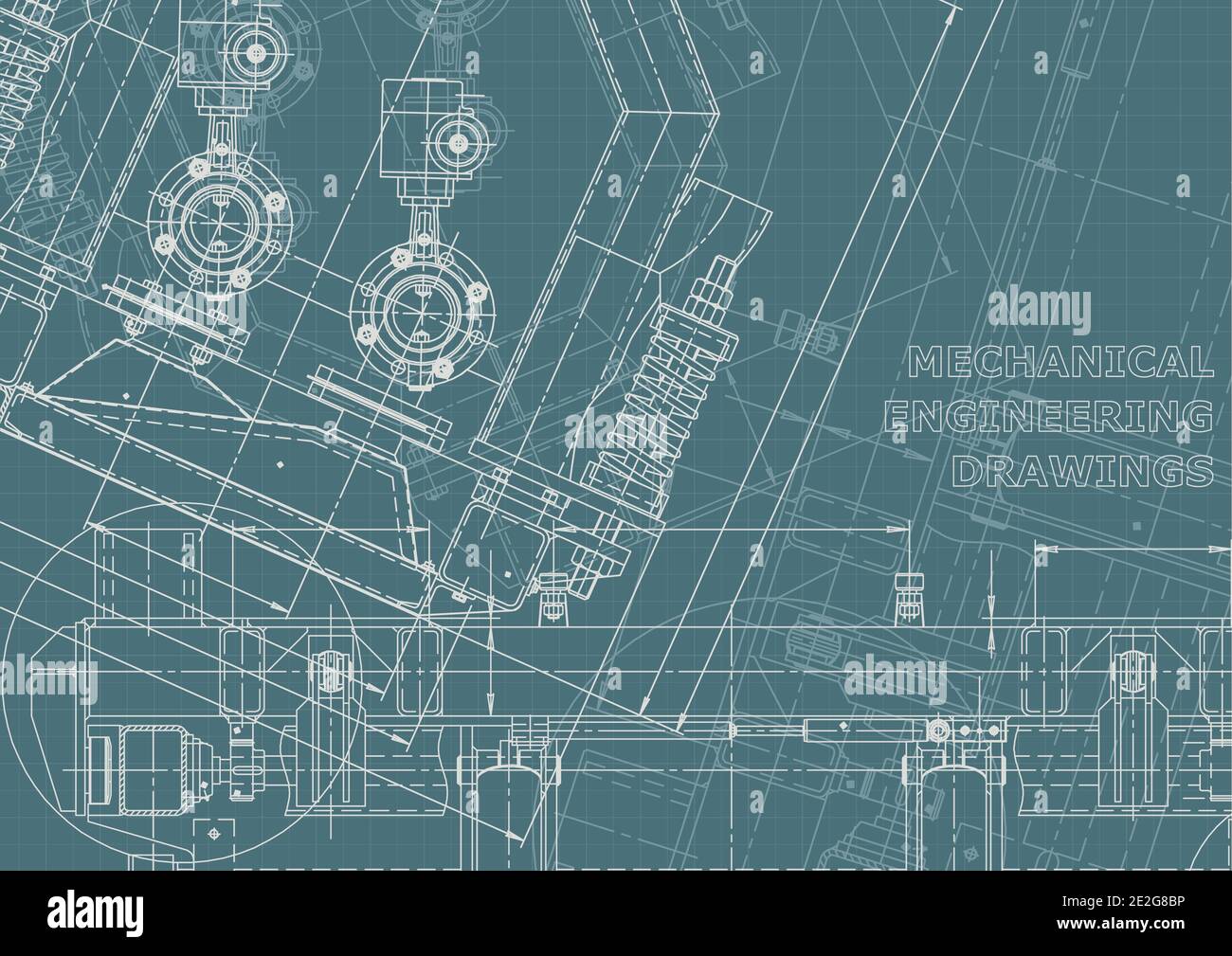 Mechanical instrument making. Technical illustration. Vector ...