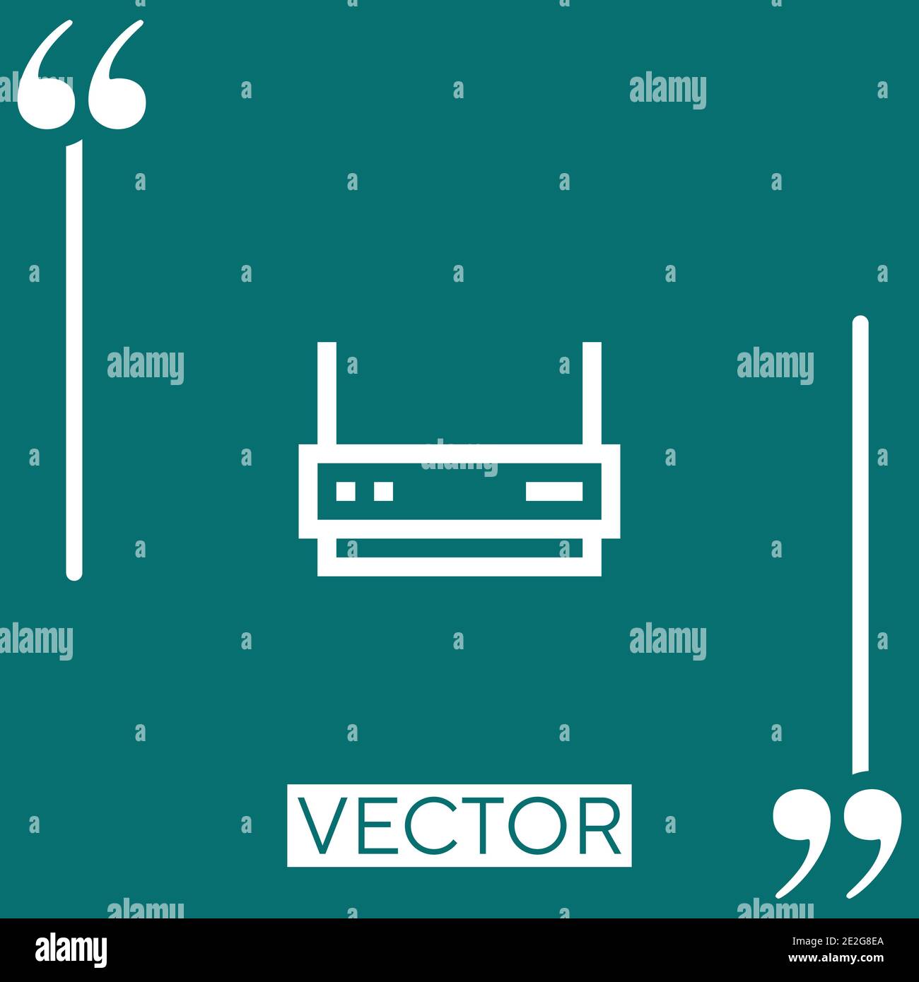 modem vector icon Linear icon. Editable stroke line Stock Vector Image & Art - Alamy