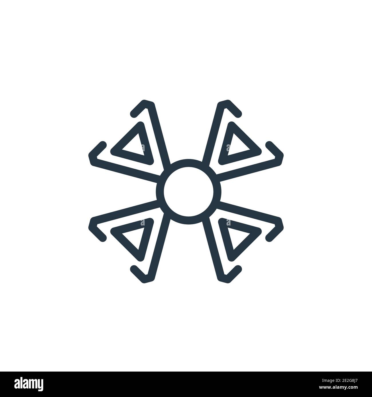 Focus outline vector icon. Thin line black focus icon, flat vector ...