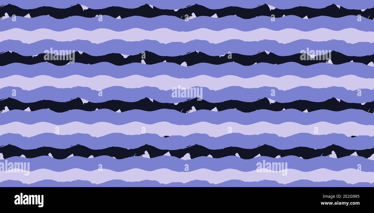 Seamless original pattern. Long color stripe, waves. Vector abstract ...
