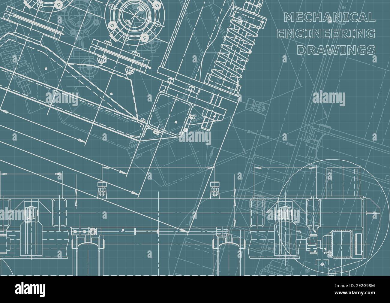 Machine-building industry. Corporate Identity backgrounds. Mechanical ...