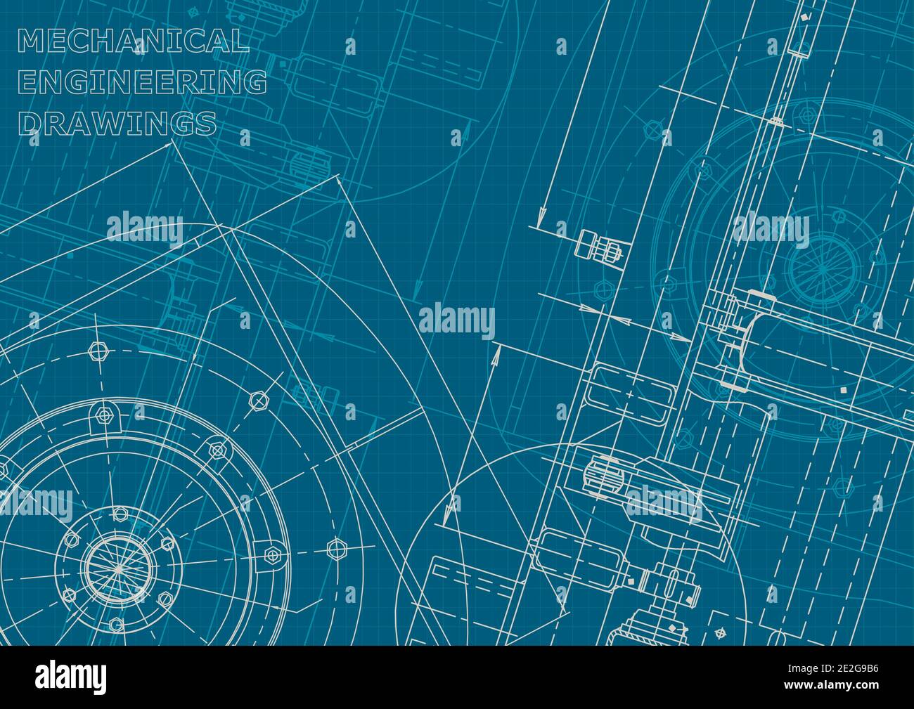 Vector engineering illustration. Corporate style. Cover, flyer, banner ...