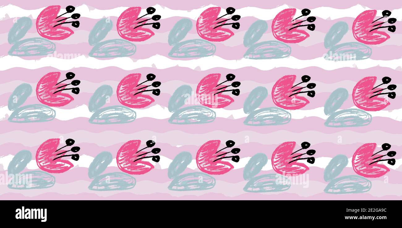 Seamless original pattern. Long colored stripe. Vector abstract hand ...