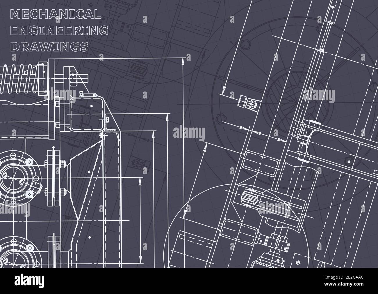 Computer drawing engine parts Stock Vector Images - Alamy