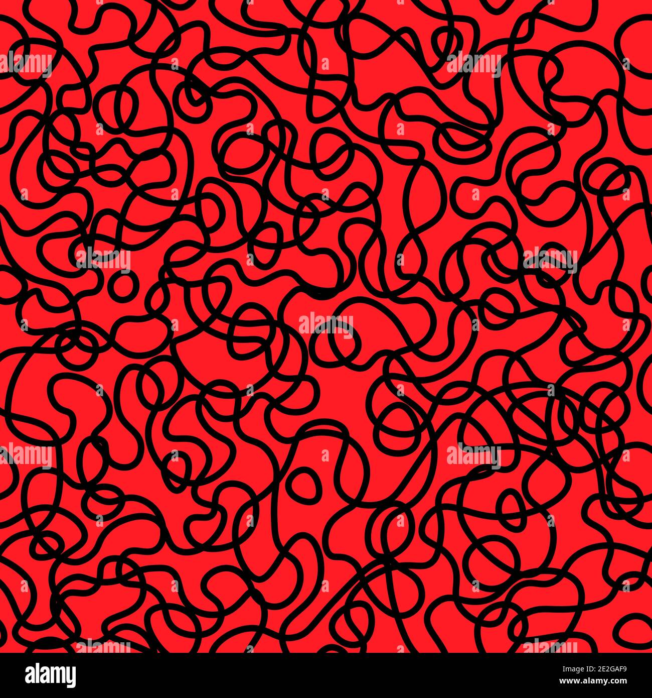 Abstract seamless pattern background of handmade curved lines for ...