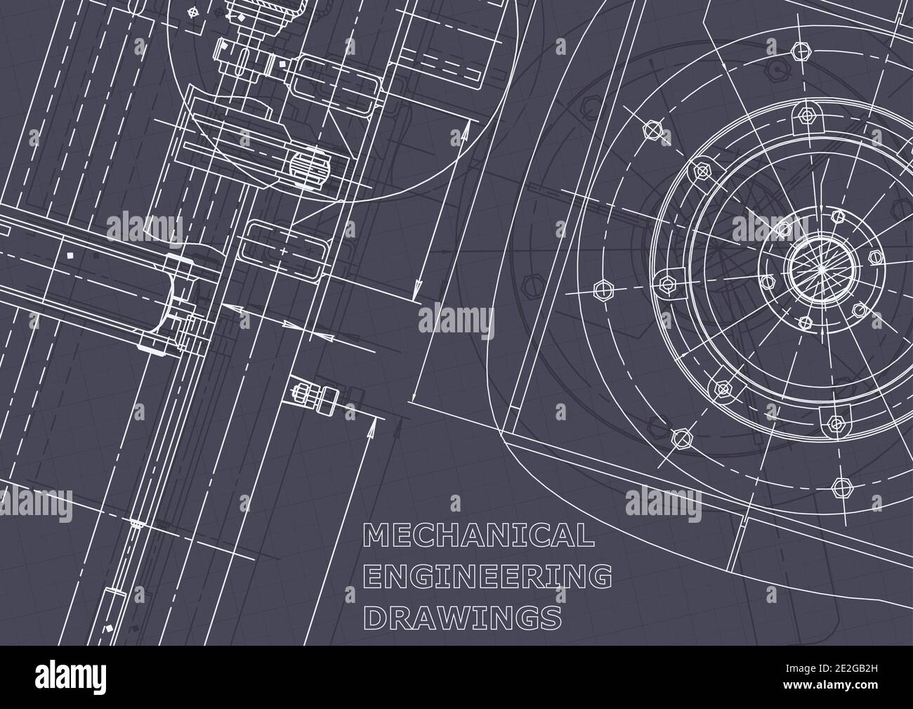 Blueprint, Sketch. Vector engineering illustration. Cover, flyer ...