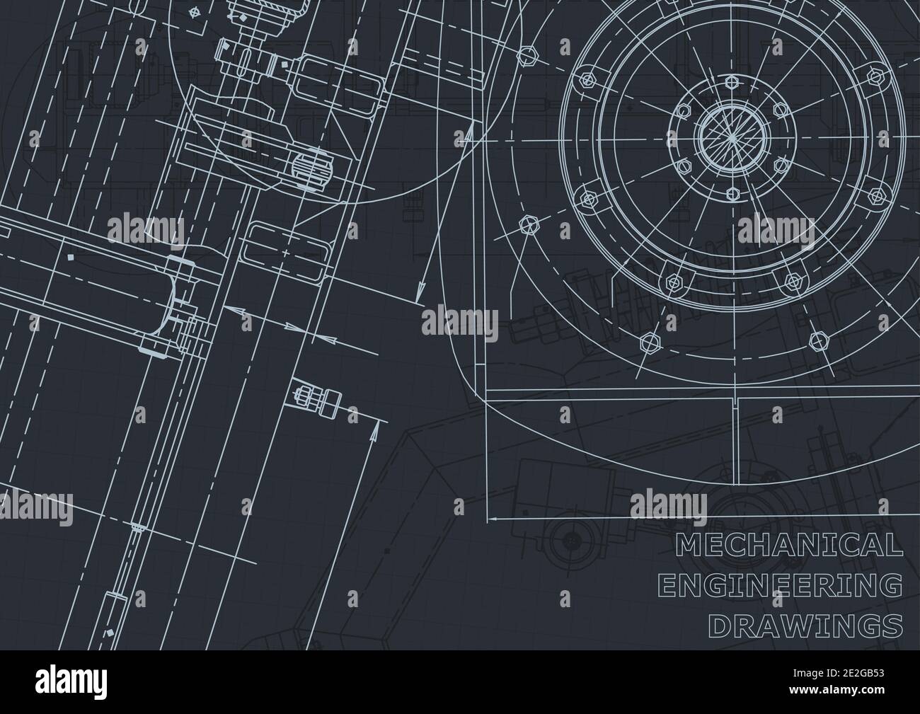 Corporate Identity. Blueprint. Vector engineering illustration. Cover ...