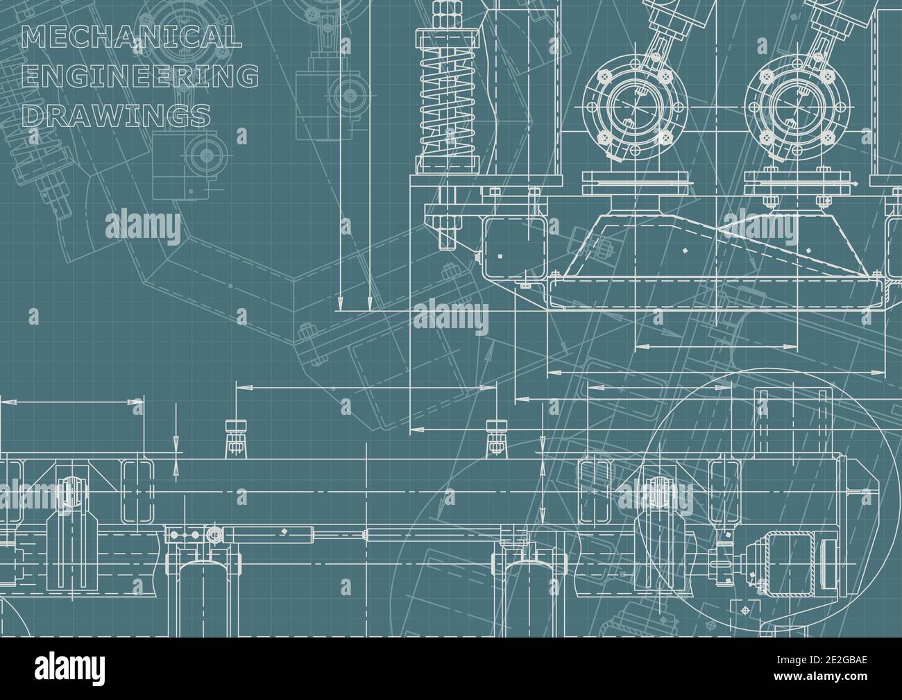 Technical abstract backgrounds. Vector engineering drawing. Mechanical ...
