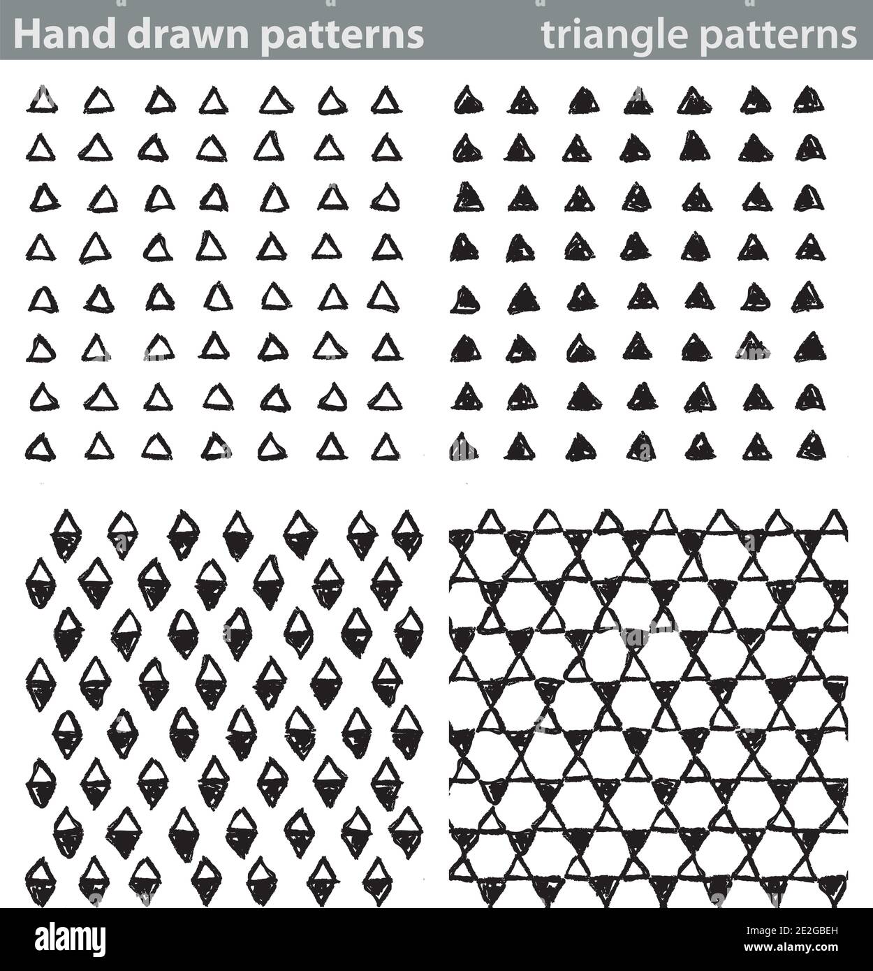 Seamless triangles patterns hi-res stock photography and images - Alamy