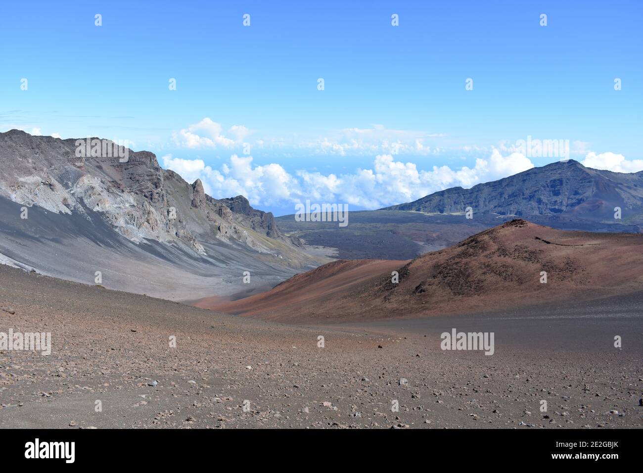 Scenic landscape of the East Maui Volcano on the Hawaiian Island of ...