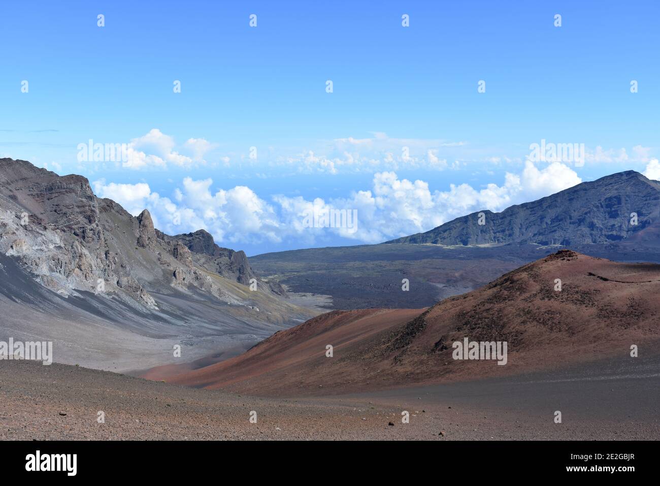 Scenic landscape of the East Maui Volcano on the Hawaiian Island of ...