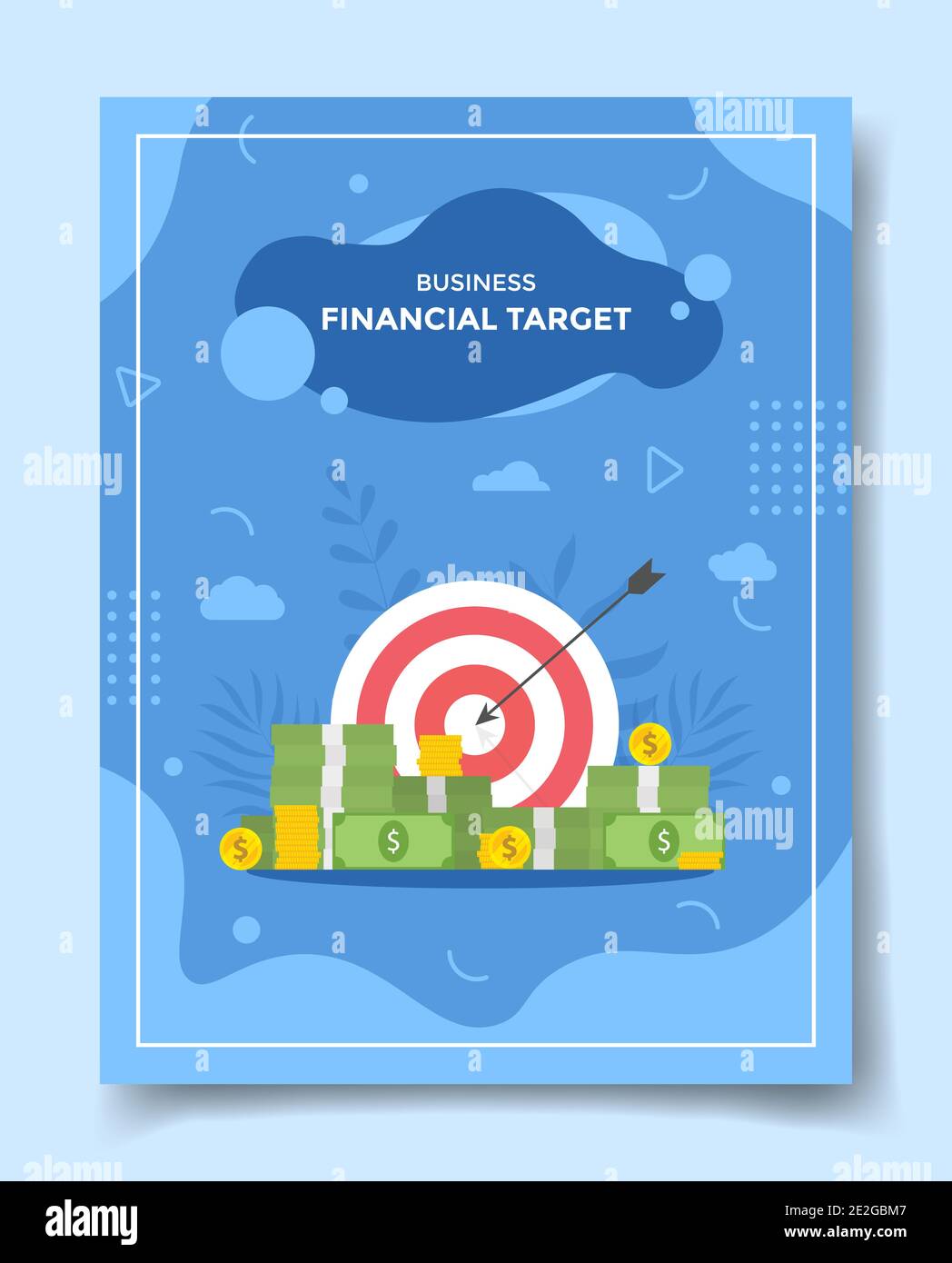 financial target concept accuracy arrow around money dollar for ...
