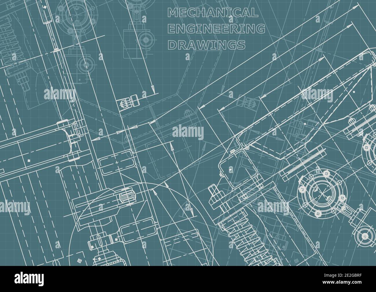 Technical engineering drawings Stock Vector Images - Alamy