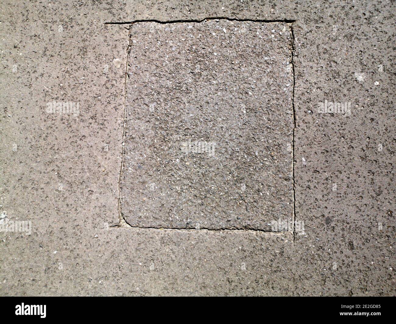 Closeup shot of a square cut on the wall Stock Photo - Alamy