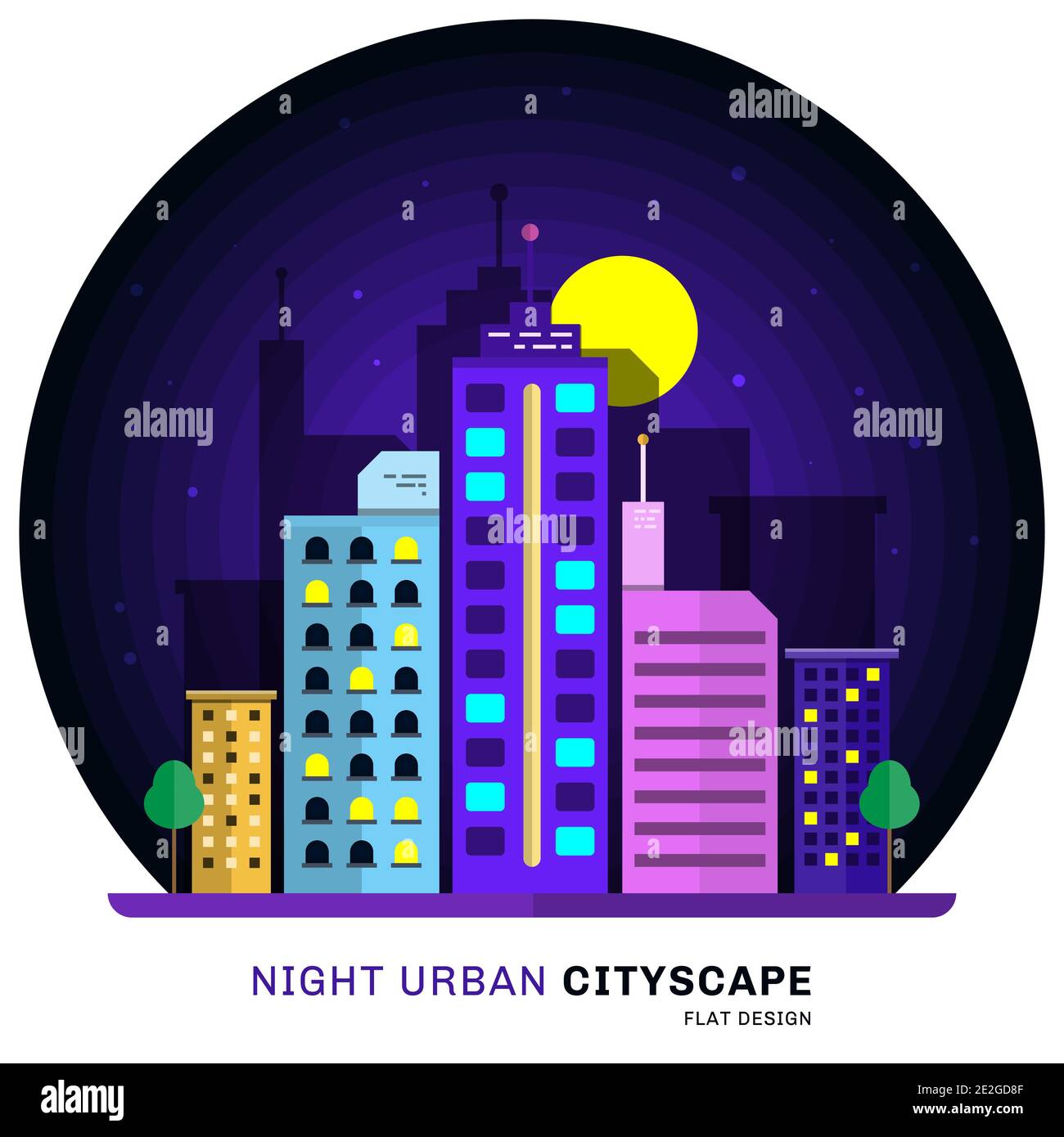 View illuminated cityscape Cut Out Stock Images & Pictures - Alamy