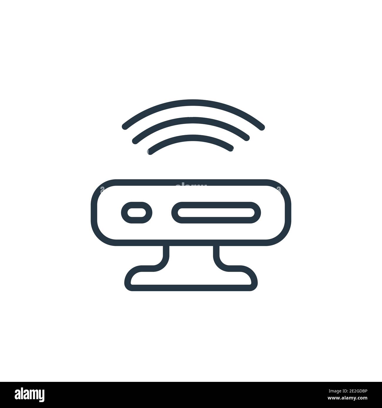 Motion outline vector icon. Thin line black motion icon, flat vector ...