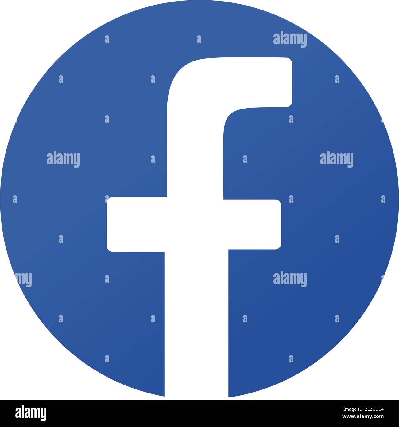 Facebook logo symbol icon over white background, colorful design ...