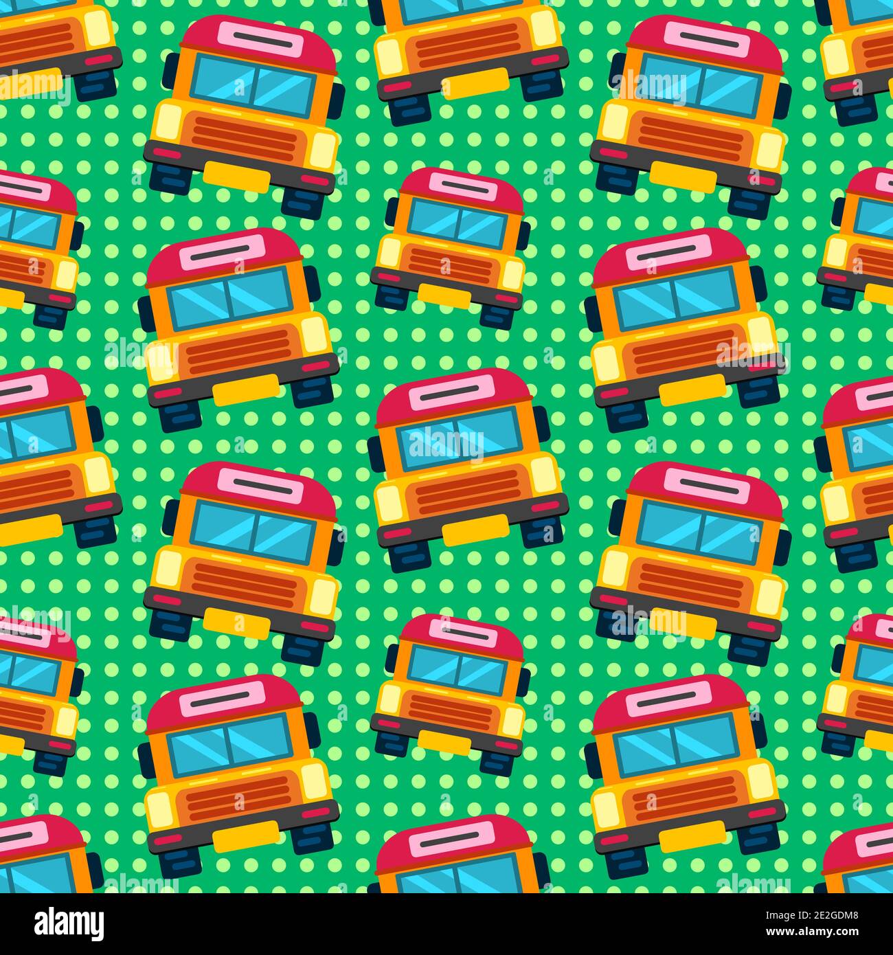 school bus seamless pattern vector illustration Stock Vector Image & Art - Alamy