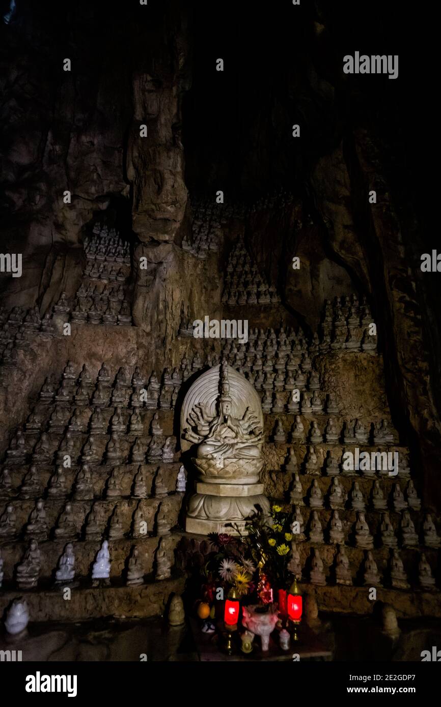 Beautiful sacred Am Phu Cave in Marble mountains, Danang, Vietnam ...