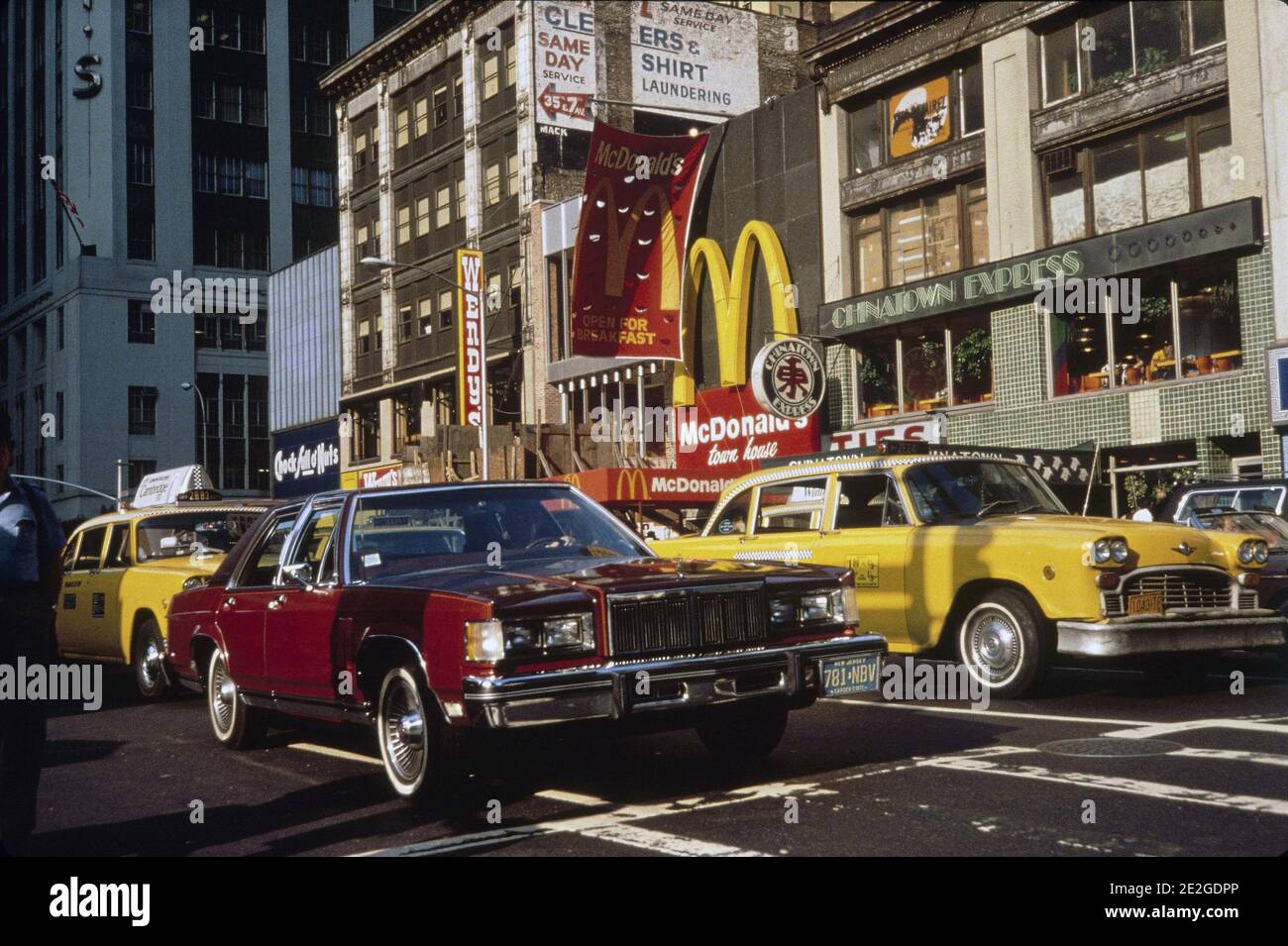 United States, New York: atmosphere in a street of the district of ...