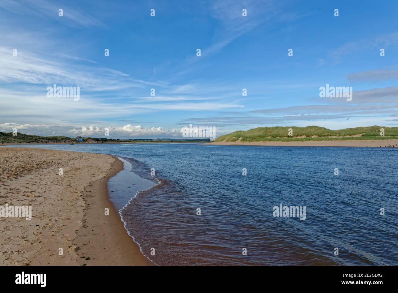 The Ythan Estuary in Aberdeenshire on the East Coast of Scotland, under ...