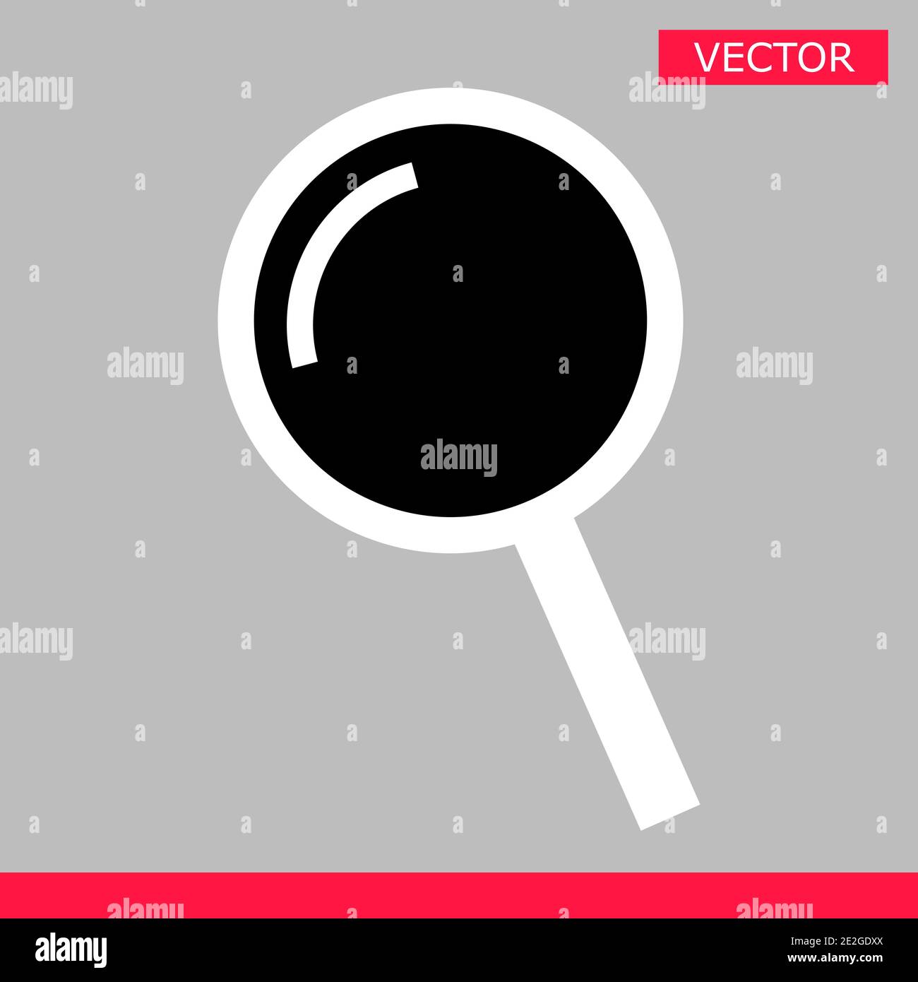 Magnifier icon sign cursor vector illustration flat style design ...