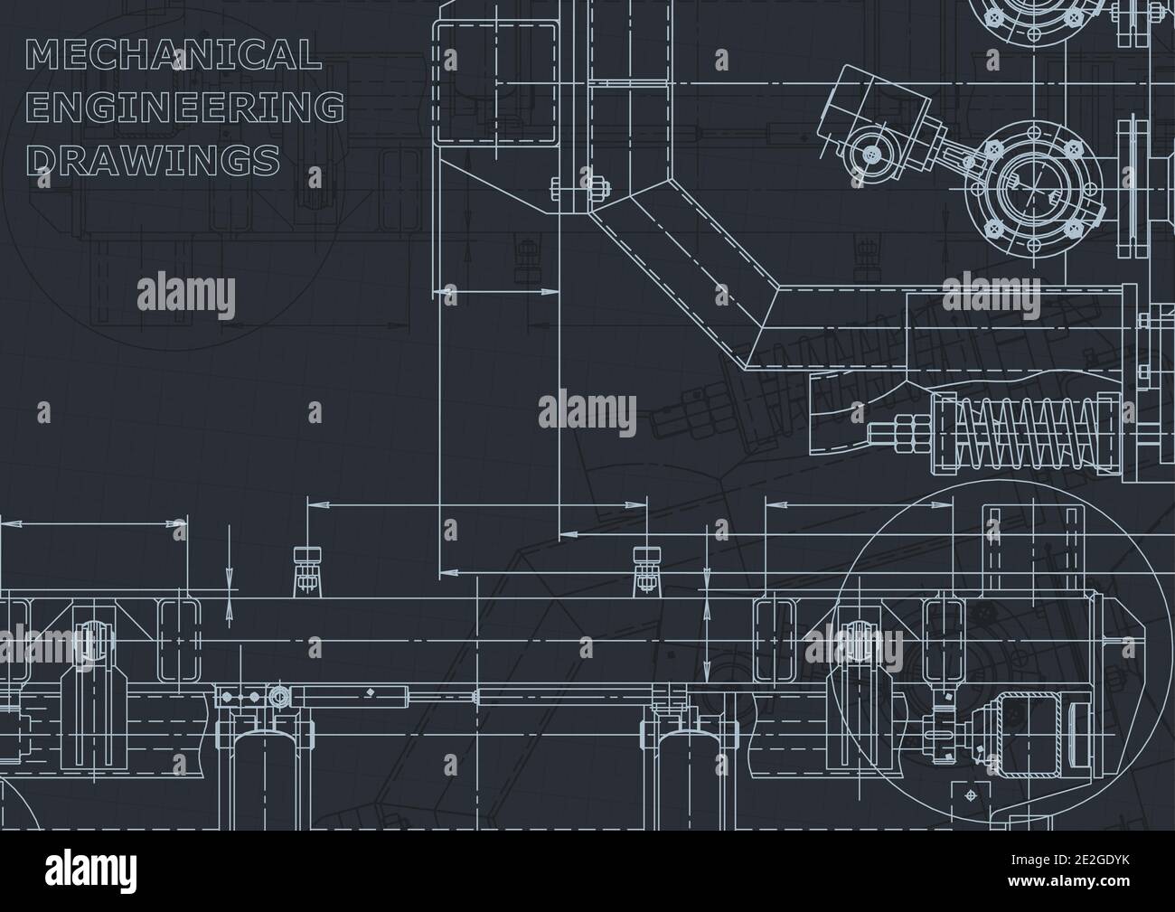 Corporate Identity. Technical illustrations, backgrounds. Mechanical ...